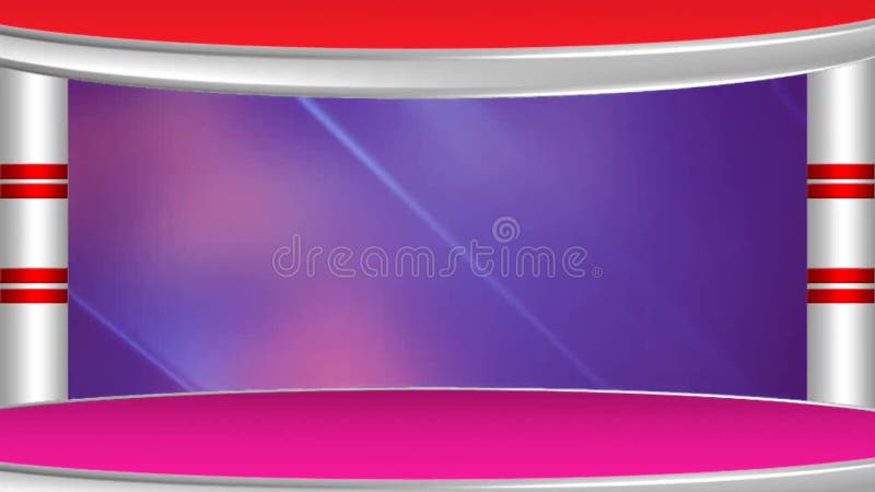 Virtual Entertainment Studio Set Background Stock Video - Video of ...