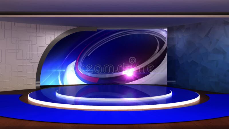 Virtual Entertainment Studio Set Background Stock Video - Video of ...