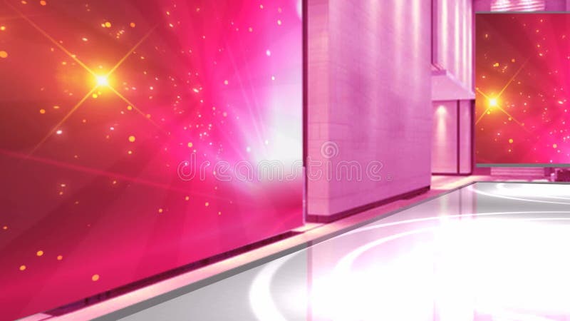 Virtual Entertainment Studio Set Background Stock Video - Video of ...