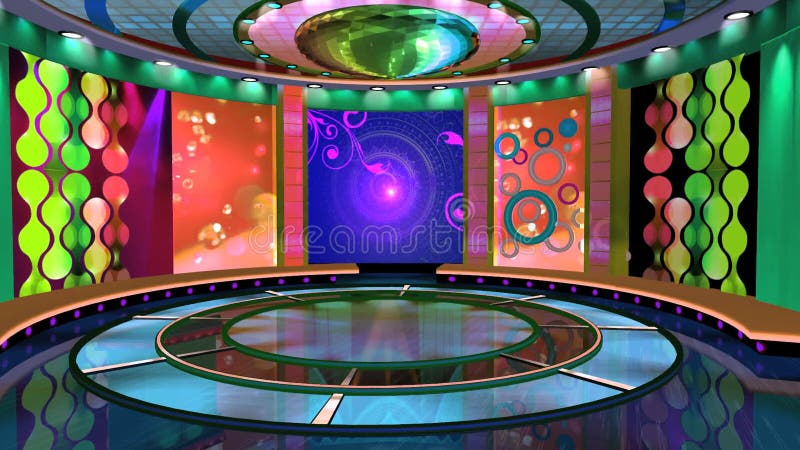 3d Virtual Entertainment Studio Set Stock Video - Video of disco ...