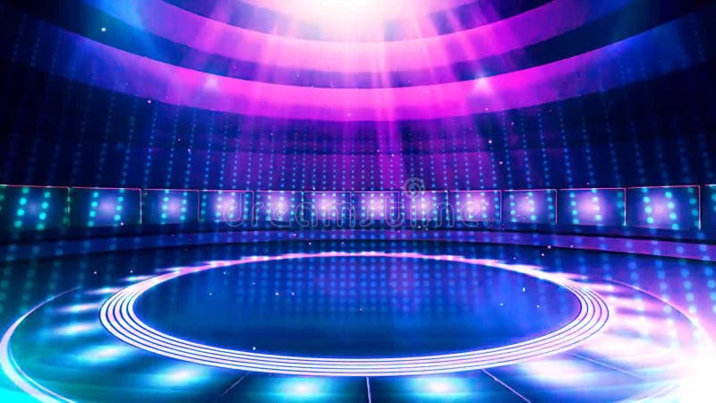 3d Virtual Entertainment Studio Set Stock Video - Video of glowing ...