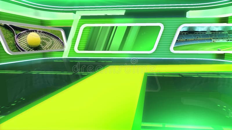 Virtual Sports Studio Set Background Stock Video - Video of close ...