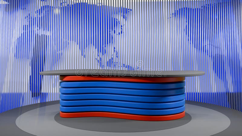 Studio News, Backdrop for TV Shows .TV on Wall Stock Illustration ...