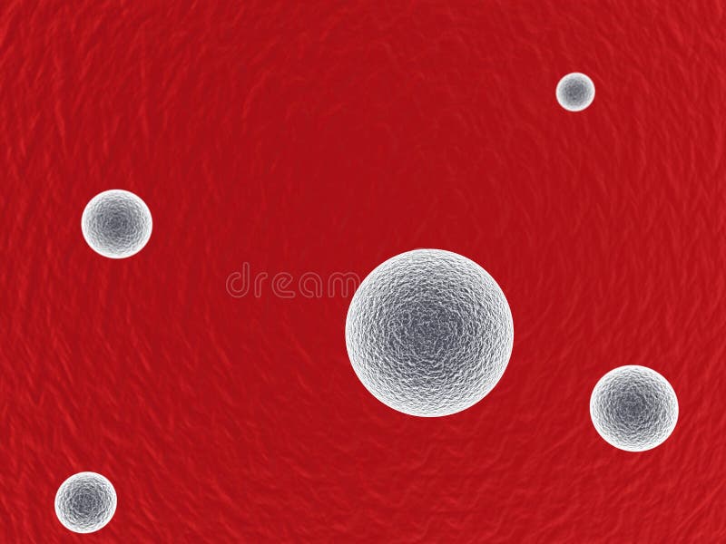 3d Virus and Germs in Red Environmen Stock Illustration - Illustration ...