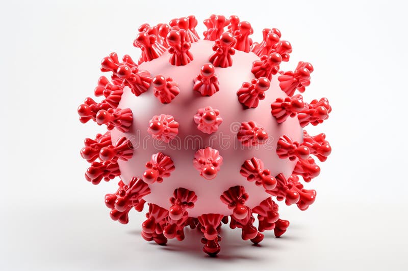3D Virus Isolated on Transparent Background. AI Stock Illustration ...