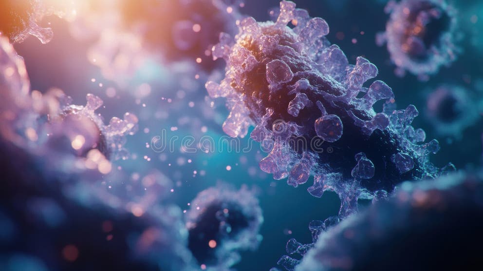 3D Visualization of AAV Virus Particle Showcasing Detailed Protein ...