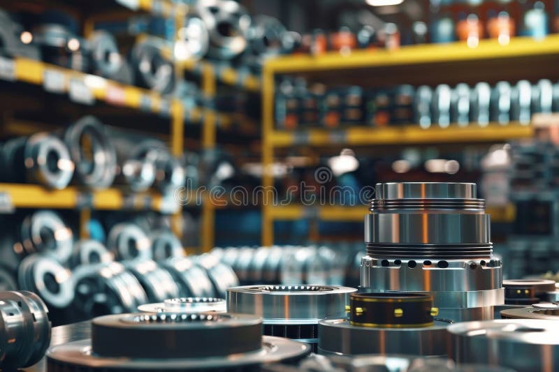 3d Visualization of Car Components Brake Disk, Oil Filter, and Belt ...