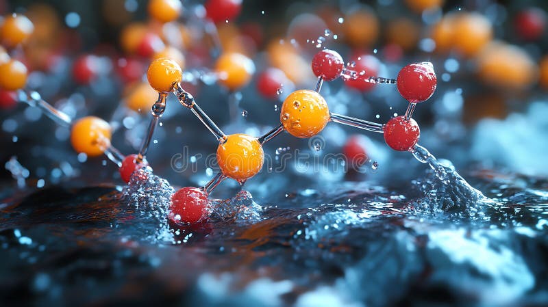 3D Visualization of Computational Chemistry Concepts Stock Illustration ...