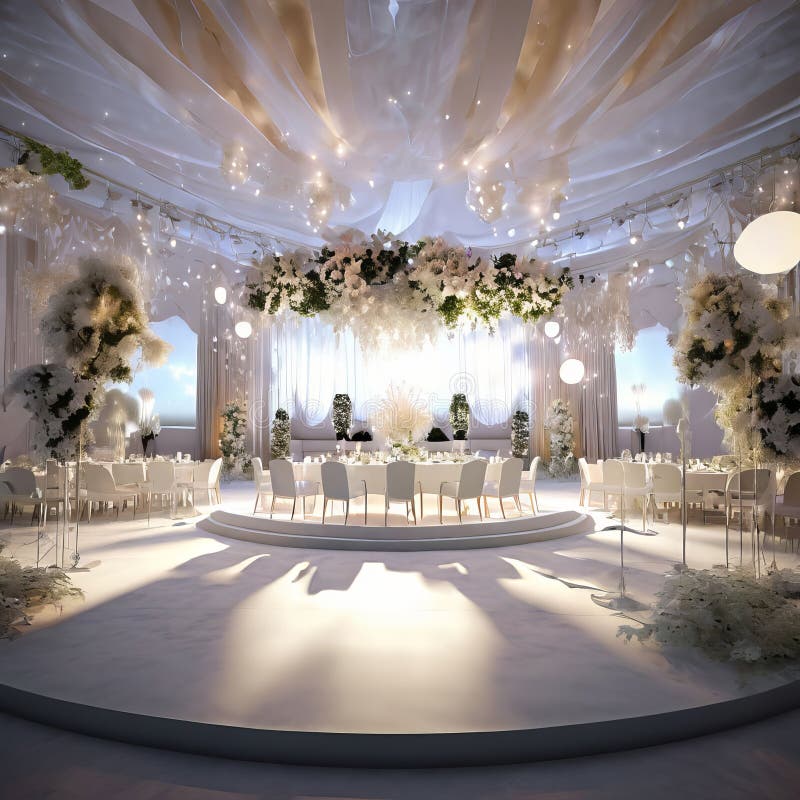 D Visualization For Event Planning Designing And Visualizing T Stock Illustration Illustration