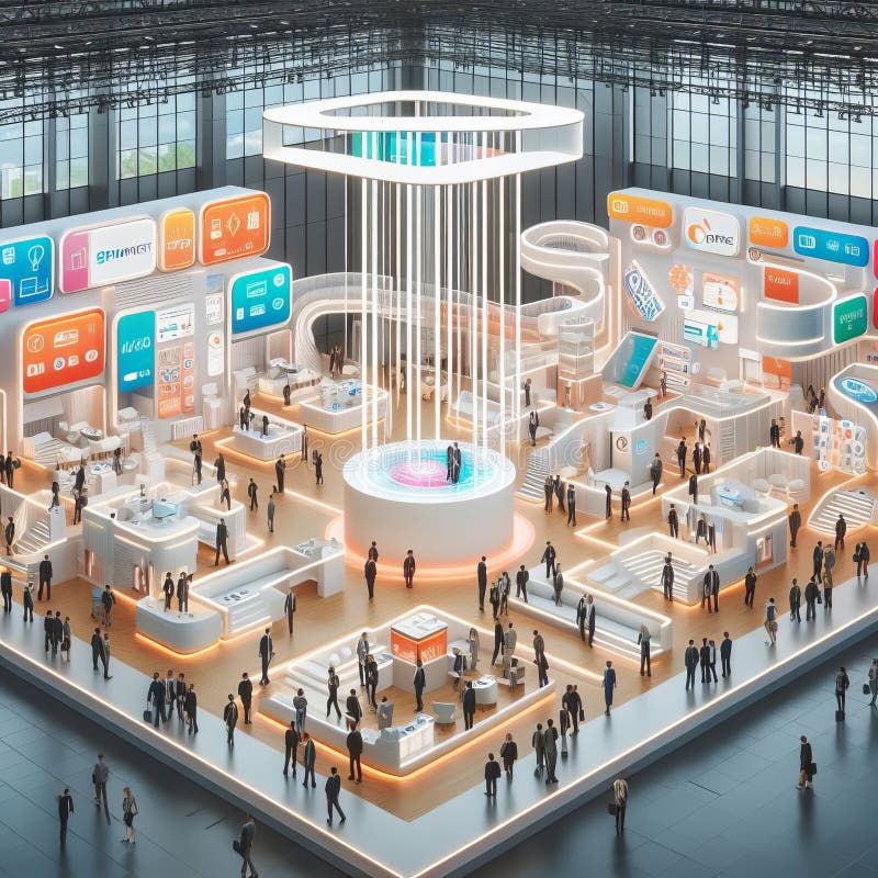 197 83. 3D Visualization for Exhibition Booth Layouts Stock ...