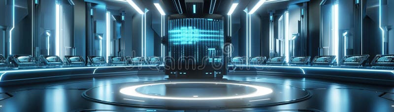 3D Visualization of a Futuristic Sound Engineering Studio with Advanced ...