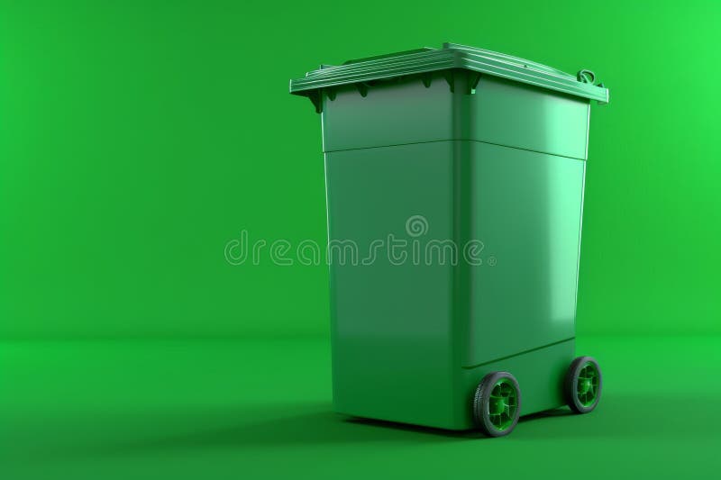 3d Visualization of a Green Recycling Bin for Effective Waste ...