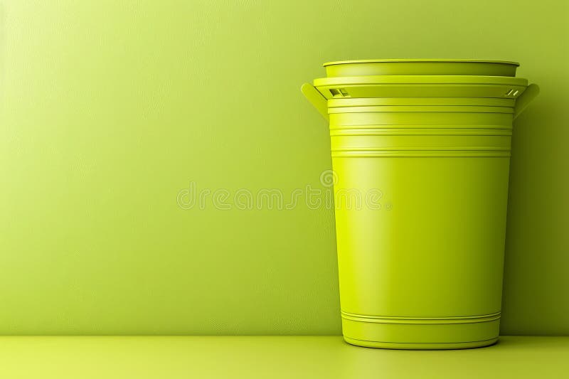 3d Visualization of a Green Recycling Bin for Effective Waste ...