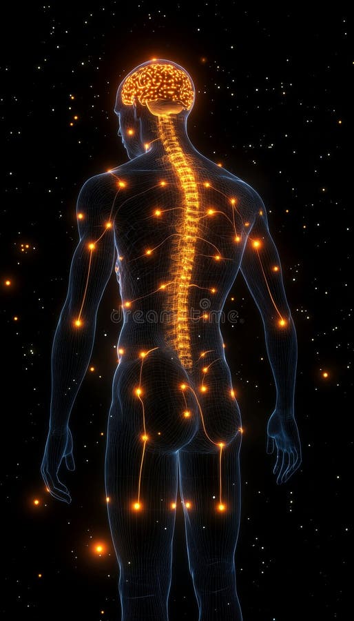 3d Visualization of Human Anatomy Illustrating Pain Points in the Brain ...