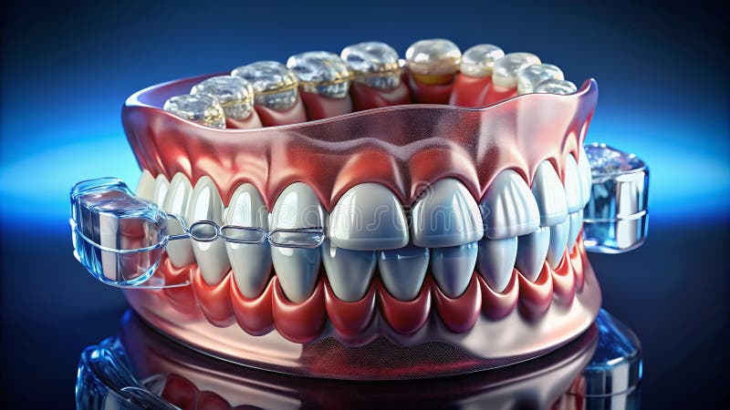 3D Visualization of Invisalign Retainer and Orthodontic Treatment a ...