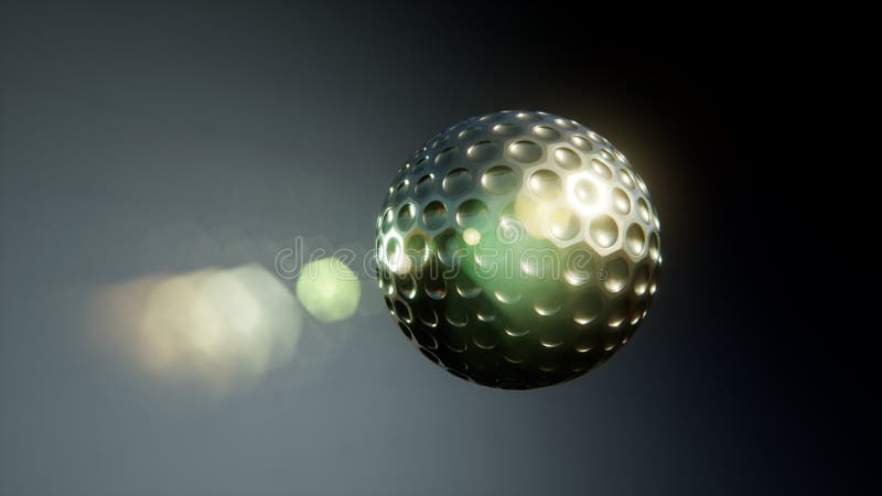 3d Visualization of a Metal Ball Spinning Stock Footage - Video of ...