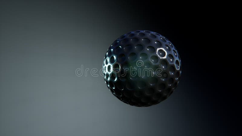 3d Visualization of a Metal Ball Spinning Stock Video - Video of shape ...