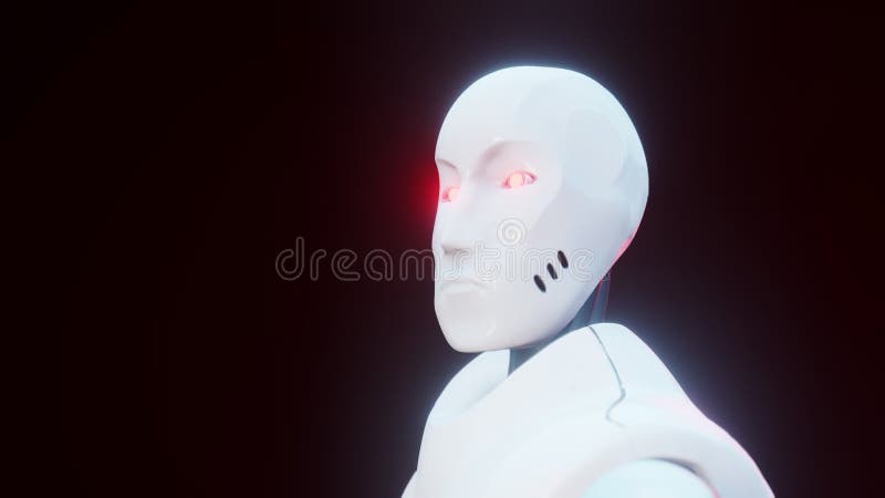 3D Visualization of the Robot of the Future is Coming Stock Video ...