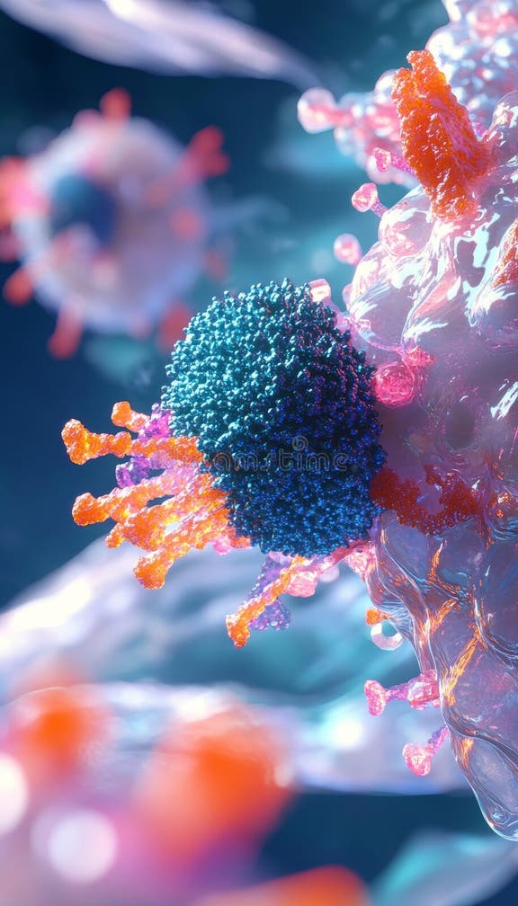 3d Visualization of T Cells Featuring Immune Checkpoint Proteins Tigit ...