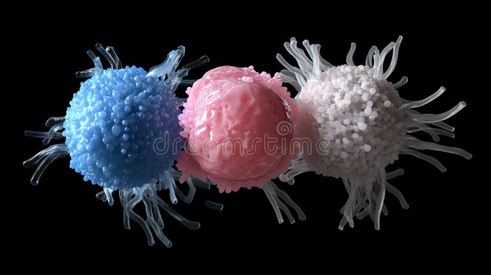 3d Visualization of T Cells Highlighting Immune Checkpoint Proteins in ...