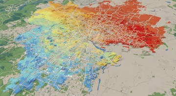 3D Visualization of Urban Density: a Color-Coded Cityscape Map ...