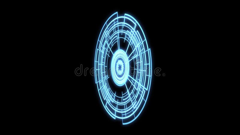 3D HUD Radial Patterns Speedometer Audio Reactive Y50 Degrees S Blue ...