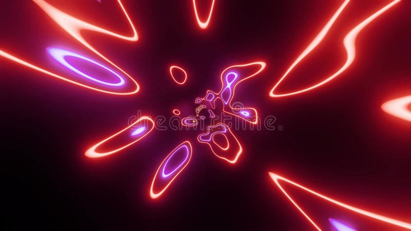 3d VJ Loop Neon Red-purple Compilation Abstract Background Stock ...