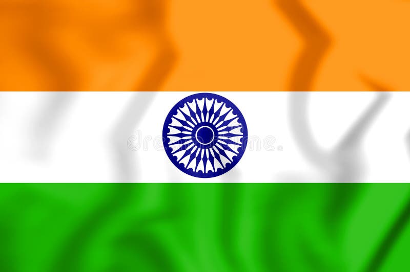 Vlag van India stock afbeelding. Afbeelding bestaande uit symbool ...