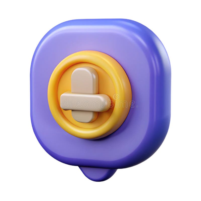 3D Voice Message Icon stock image. Image of recording - 359826117