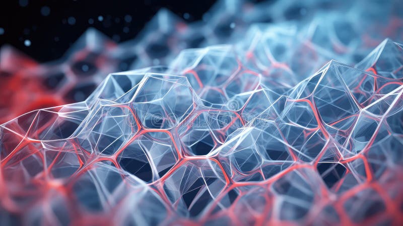 3d voxel nano structure stock illustration. Illustration of research ...