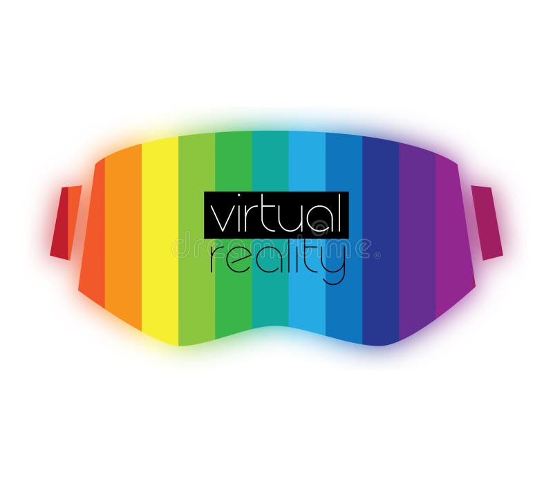 3D VR Logo and Eyewear stock vector. Illustration of device - 83342480