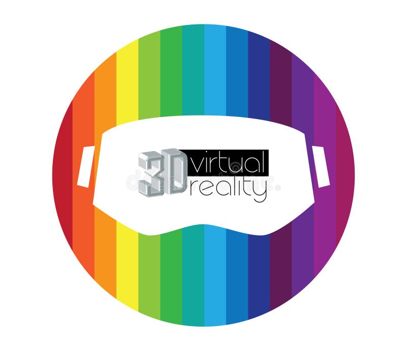 3D VR Logo stock vector. Illustration of abstract, gadget - 83342510