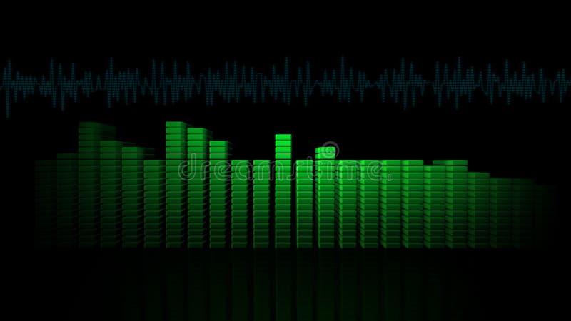 3D VU Meters Green, 3d Illustration Stock Illustration - Illustration ...