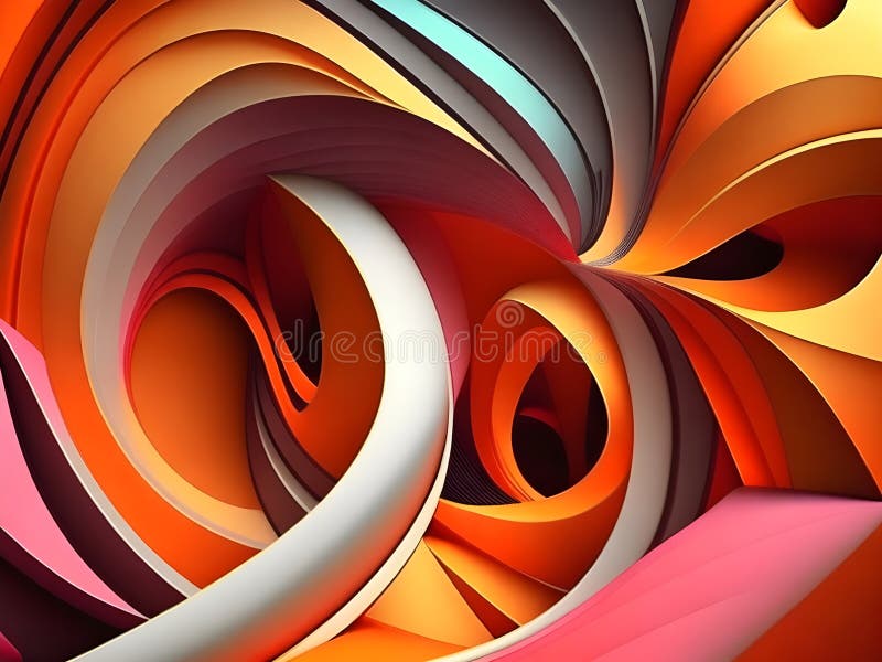 3d Wallpaper Abstract Background 3d Effect Unique Shape Design Gradient ...