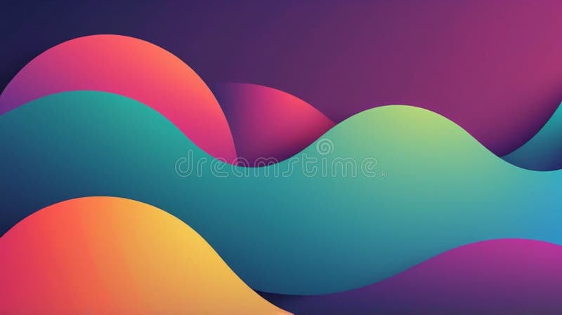 2d Wallpaper with Graphic Grainy Gradient Colors Stock Illustration ...