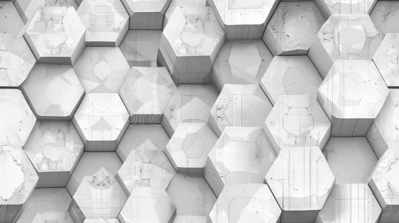 3d Wallpaper White Background with Cubes Seamless Pattern, Stock ...