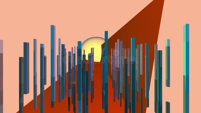 3D Animated Warm Background with Visual Effects Stock Footage - Video ...