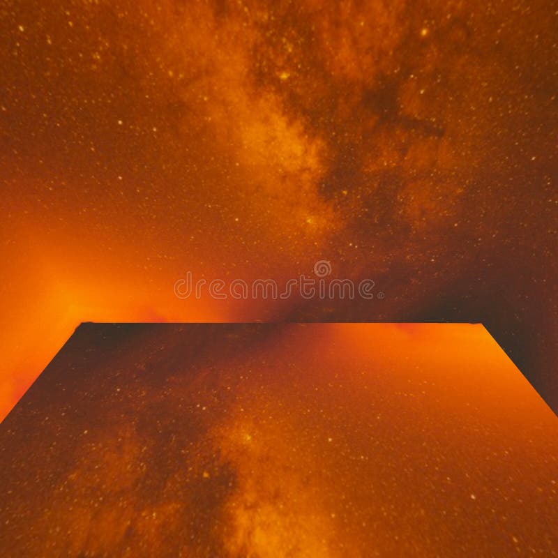 3D Warm Orange Abstract Art Backgrounds Stock Illustration ...