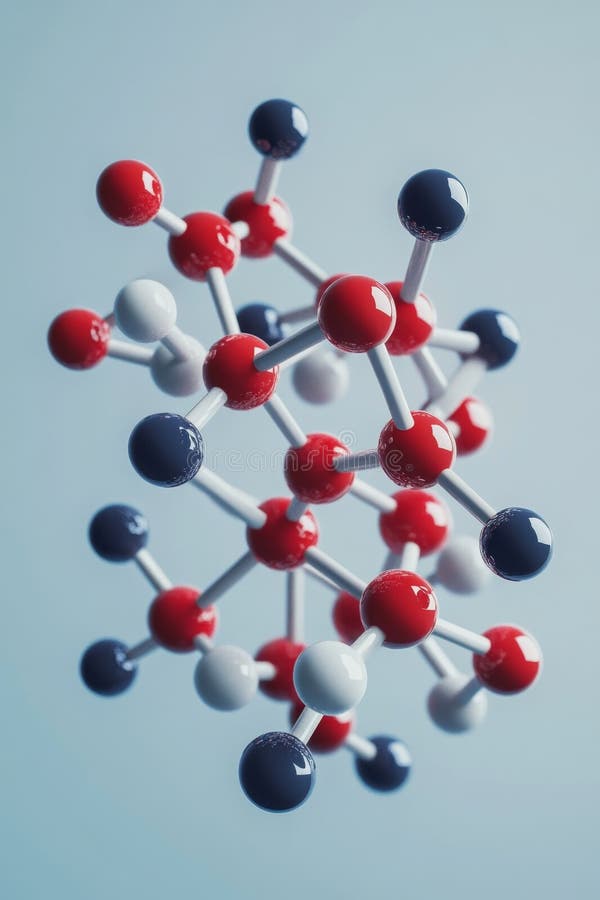 3D Water Molecule Illustration Stock Illustration - Illustration of ...