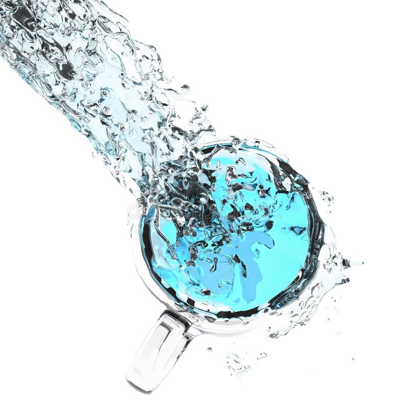 3d water splash stock illustration. Illustration of drop - 30712814