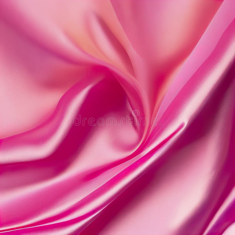 3D Wave Bright Powder Pink Color Gradient Silk Fabric AI Generated ...