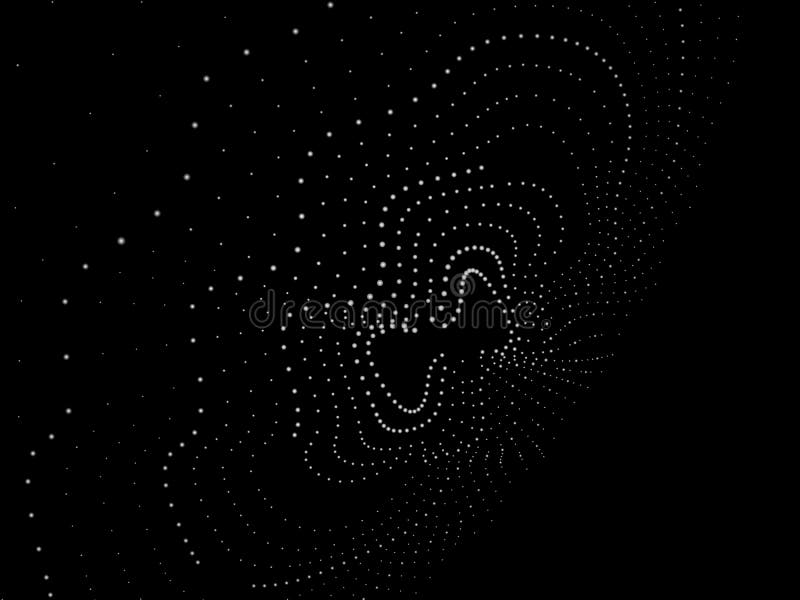 3d Wave Dots Grid Circle. Futuristic Infographic Stock Vector ...