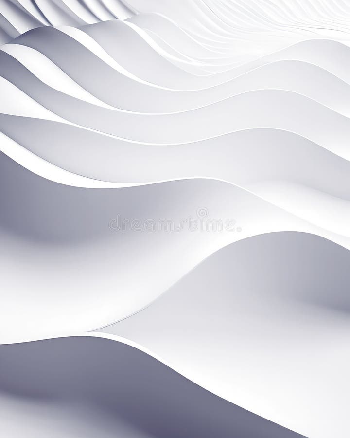 3D Wave Light and Shade Background, Generative Ai Stock Illustration ...