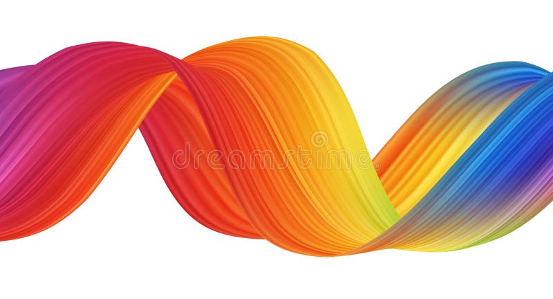 3d Wave Liquid Shape Color Background. Stock Illustration ...