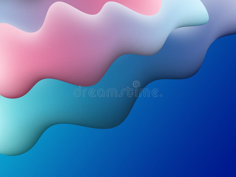 3D Wavy Background. Dynamic Effect. Abstract Vector Illustration ...