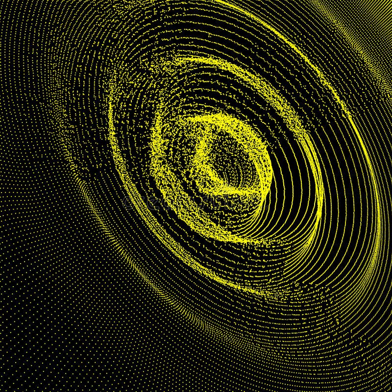 3D Wavy Background with Ripple Effect. Vector Illustration with ...