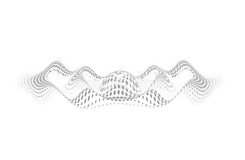 3D Wavy Ripple Effect, Vector Sound Impact Dynamic Round Effect ...