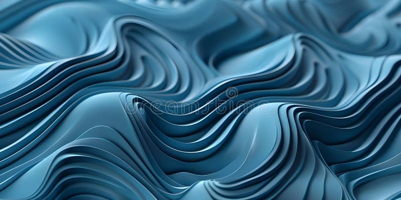 3D Wavy Texture Design, Abstract Wavy Pattern Render, Dynamic 3D Wave ...