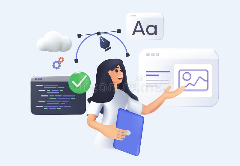 Ui Ux Cloud 3d Stock Illustrations 861 Ui Ux Cloud 3d Stock Illustrations Vectors And Clipart