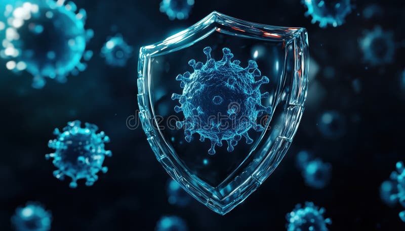 3d Web Illustrations of Shield Icon: a Visual Representation of Health ...